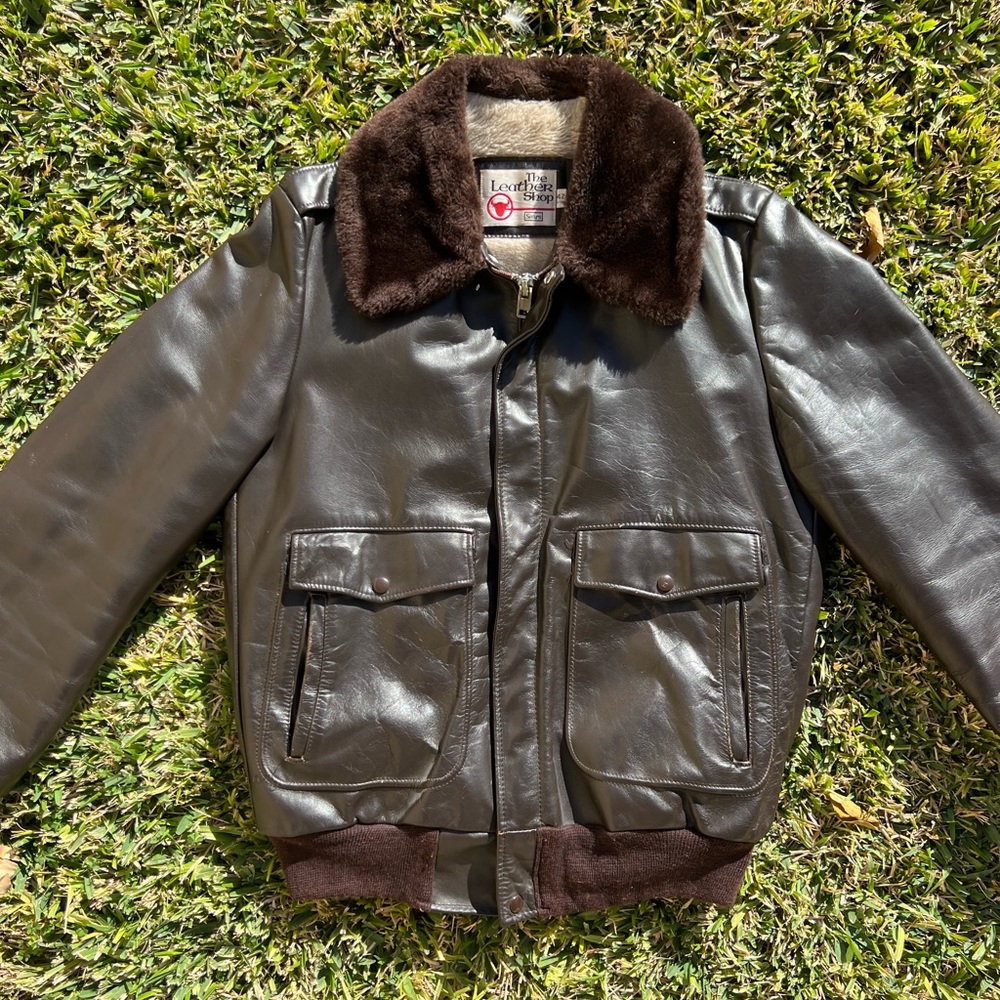 Vintage 90s 80s Sears Leather Shop Collection Genuine… - Gem